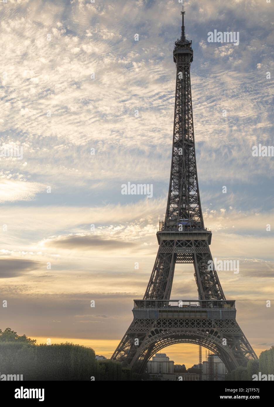 Eiffel Tower, Paris, France, Sunset, Dusk, Sky, Skyline, Eifel, Europe ...