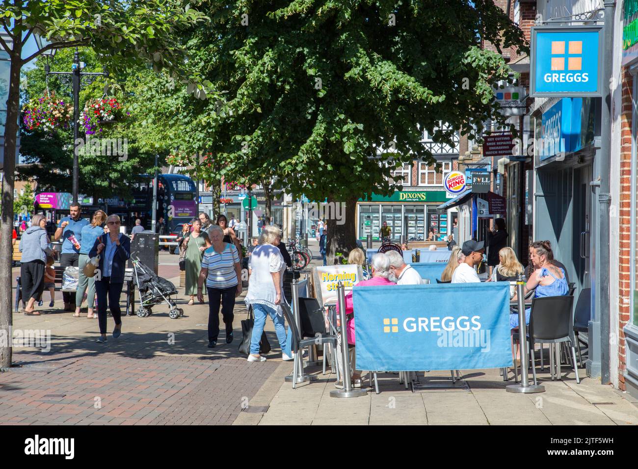 High Street, Solihull town centre, West Midlands Stock Photo - Alamy