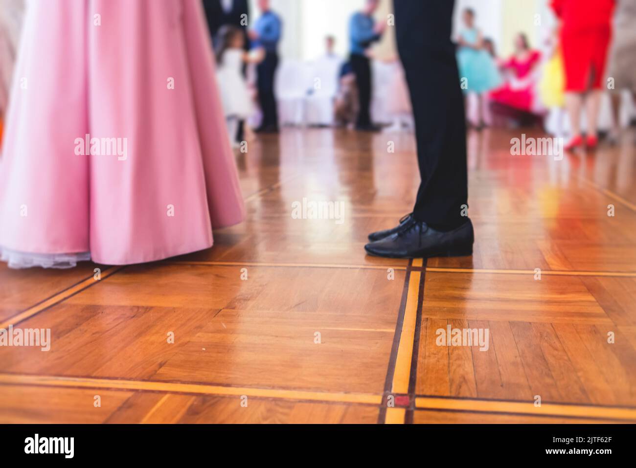 Couples dance on the historical costumed ball in historical dresses ...