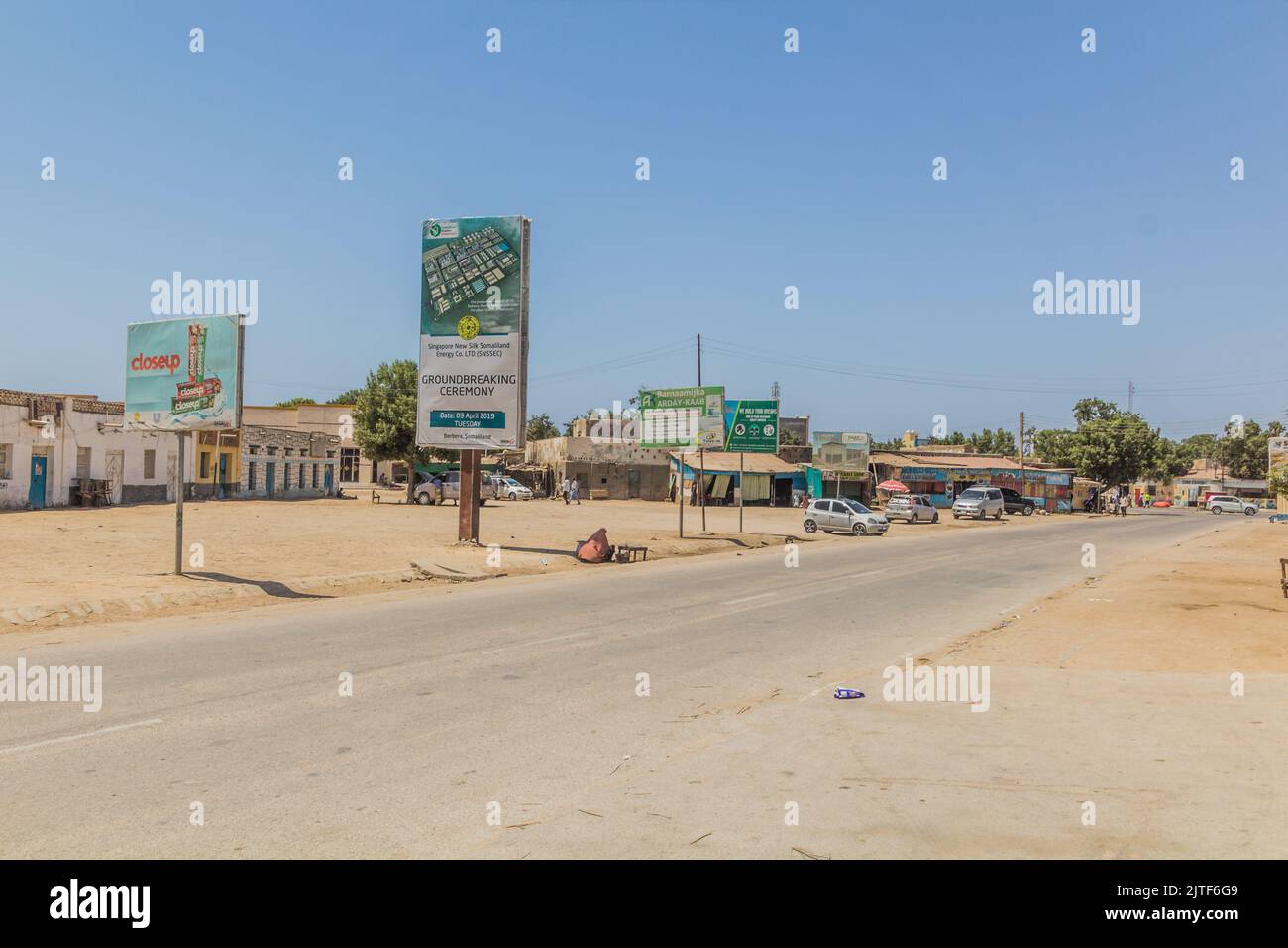 BERBERA, SOMALILAND - APRIL 13, 2019: View of a street in Berbera ...