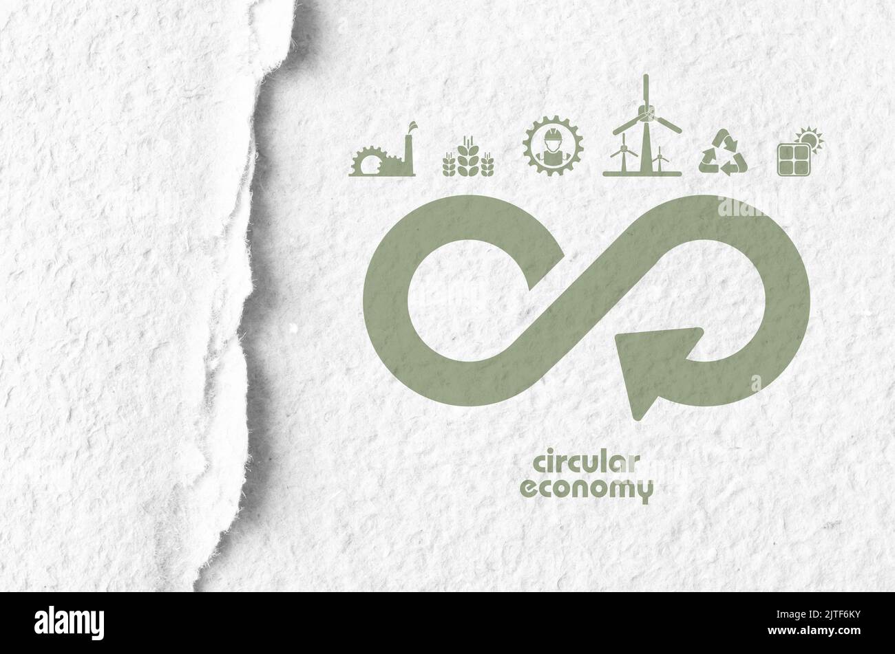 circular economy icons Stock Photo - Alamy