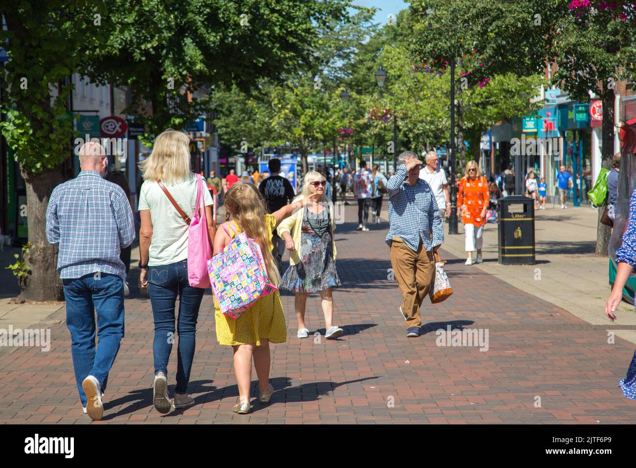 High Street, Solihull town centre, West Midlands Stock Photo - Alamy