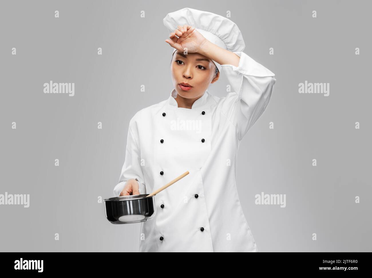 Tired chef hi-res stock photography and images - Alamy