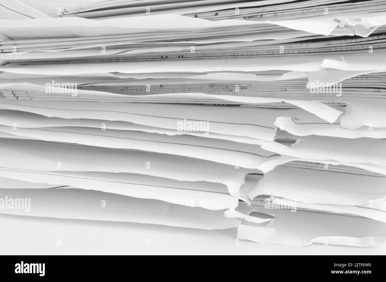 Creative background with scattered overlay of crumpled papers Stock ...