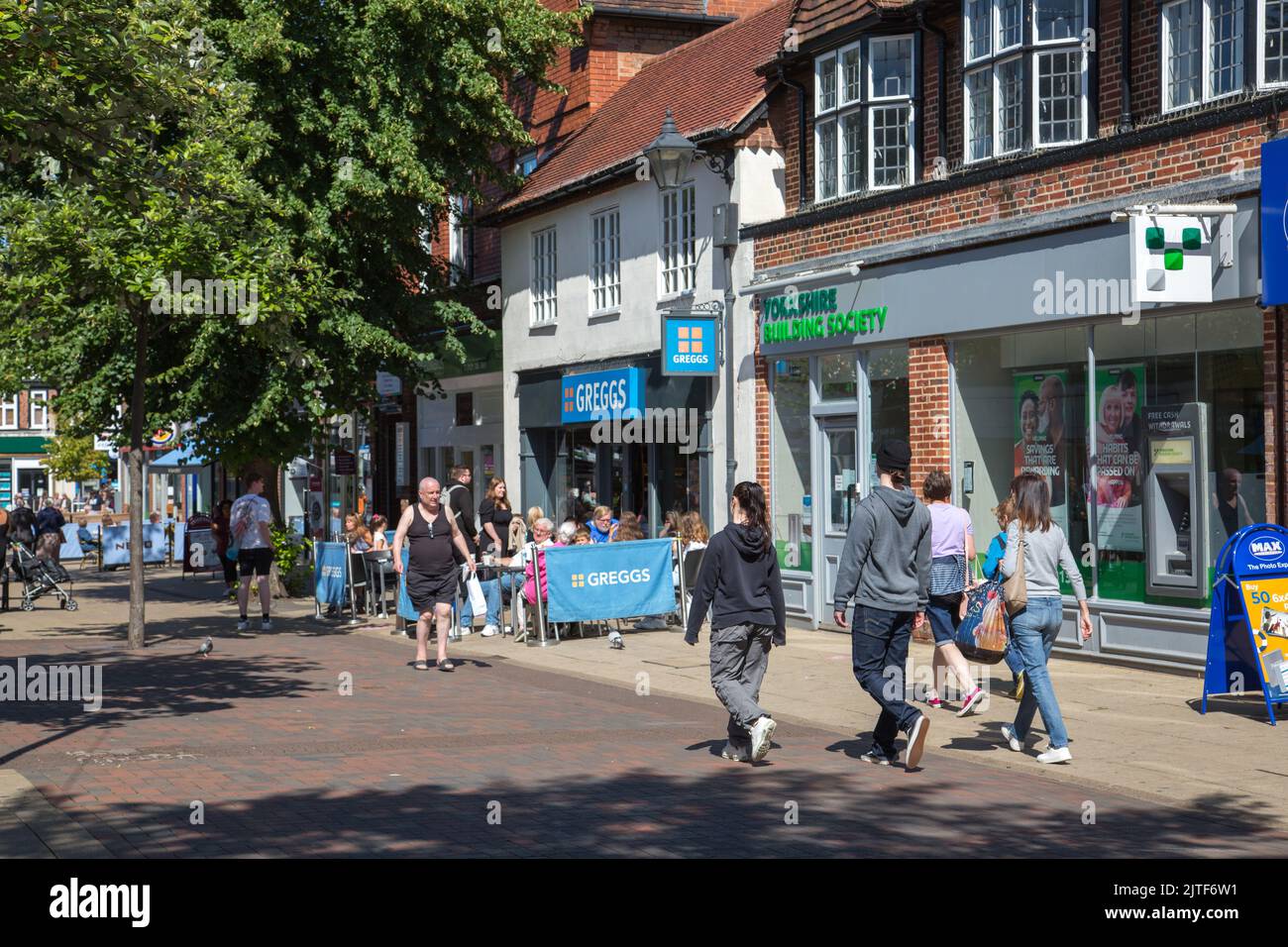 High Street, Solihull town centre, West Midlands Stock Photo - Alamy