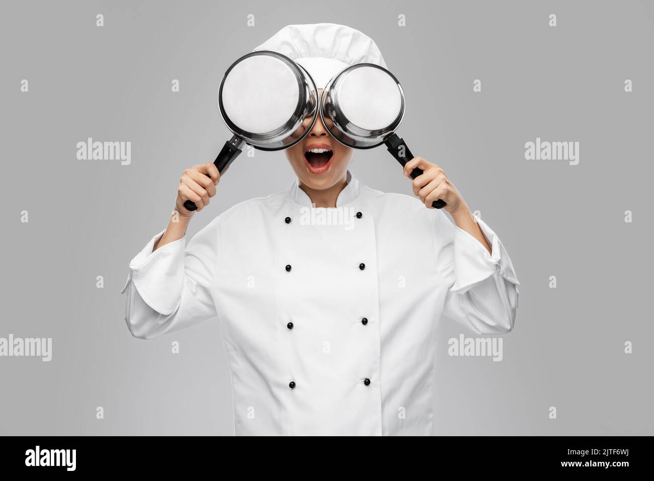 Funny woman chef hi-res stock photography and images - Alamy