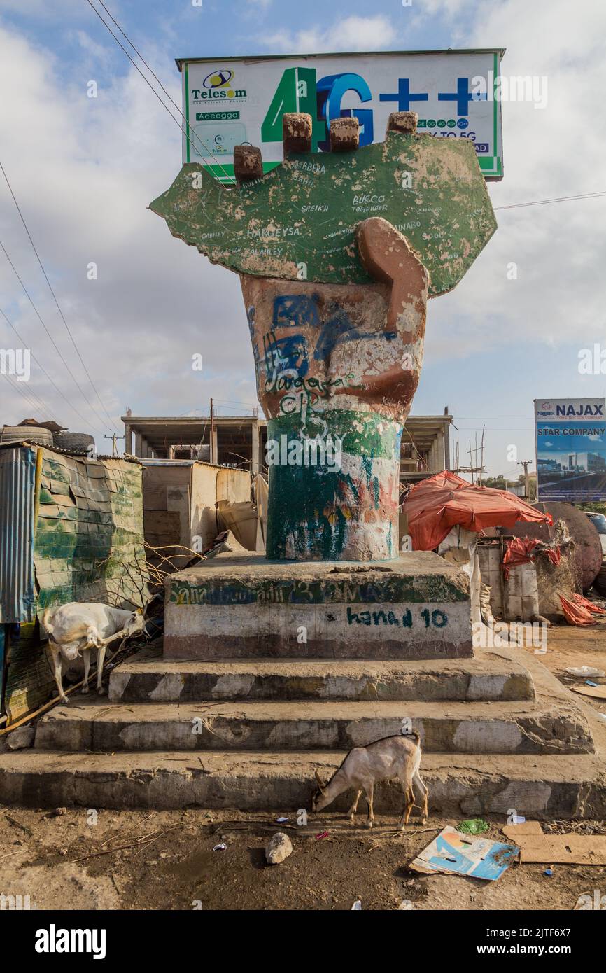 HARGEISA, SOMALILAND - APRIL 15, 2019: Somaliland Indepedence Monument ...