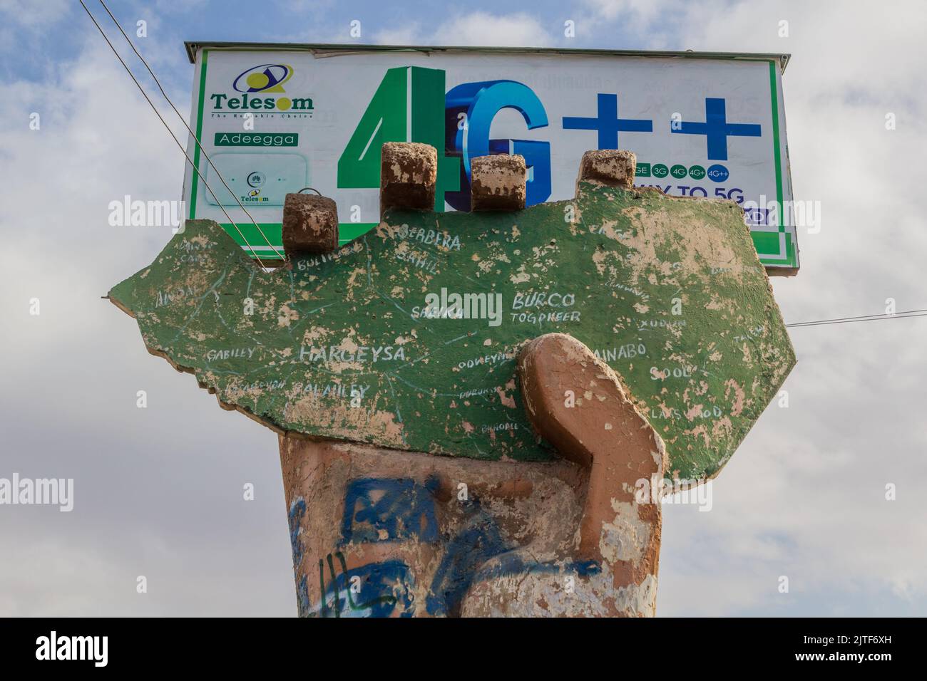 HARGEISA, SOMALILAND - APRIL 15, 2019: Somaliland Indepedence Monument ...