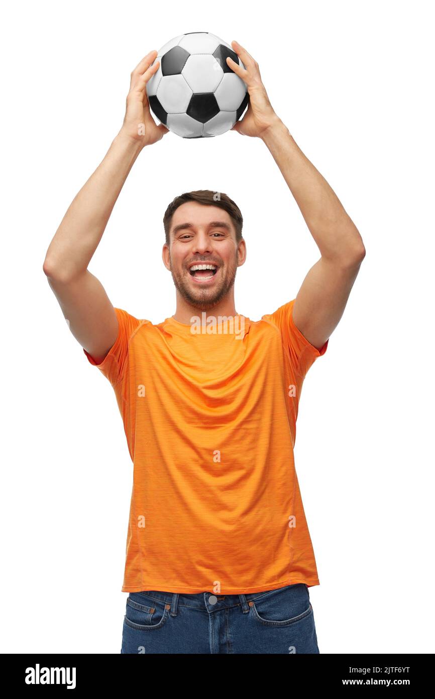 Football smiling laughing hi-res stock photography and images - Alamy