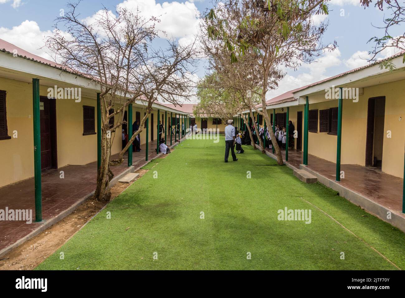 HARGEISA, SOMALILAND - APRIL 15, 2019: View of an elementary school in ...