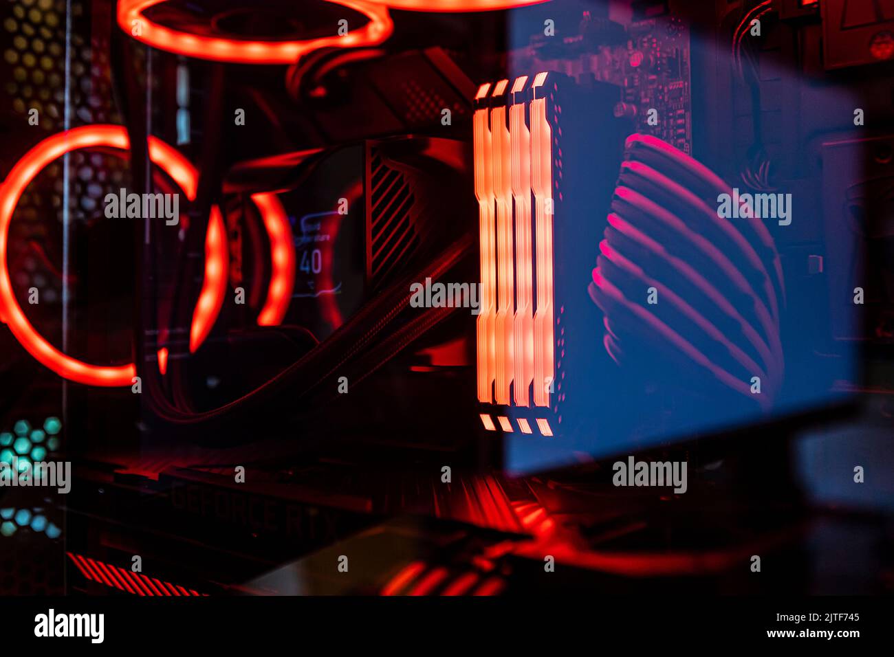 Milan, Italy 30 august 2022: Close-up Macro Shot of Installed RAM ...