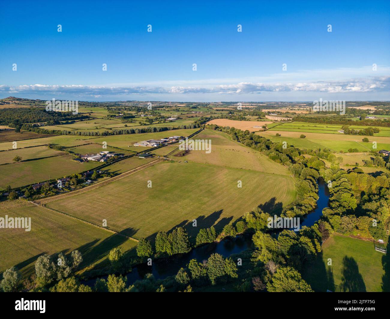 Aerial photography beautiful green countryside hi-res stock photography ...