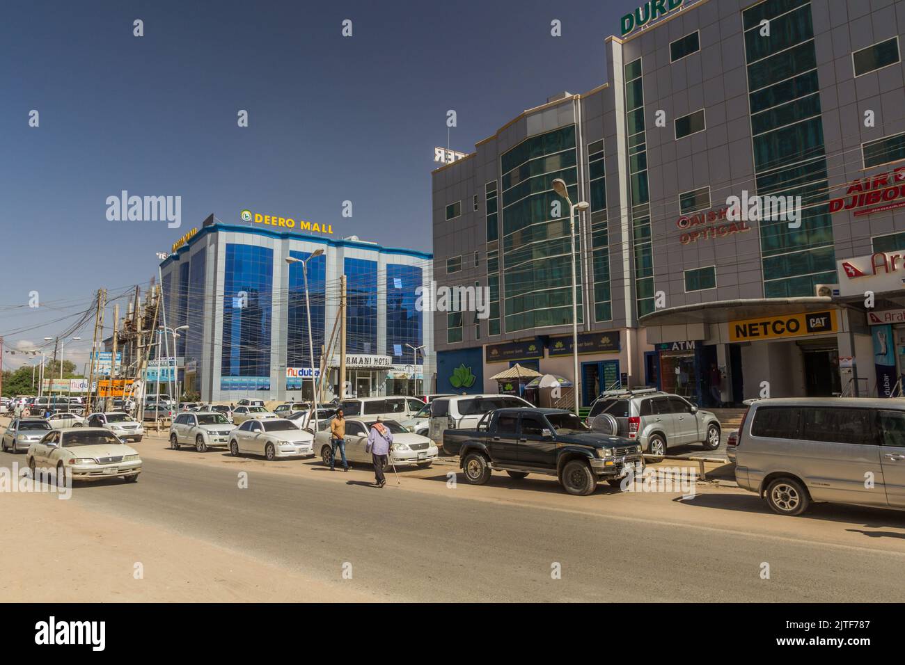 HARGEISA, SOMALILAND - APRIL 16, 2019: View of a street in Hargeisa ...