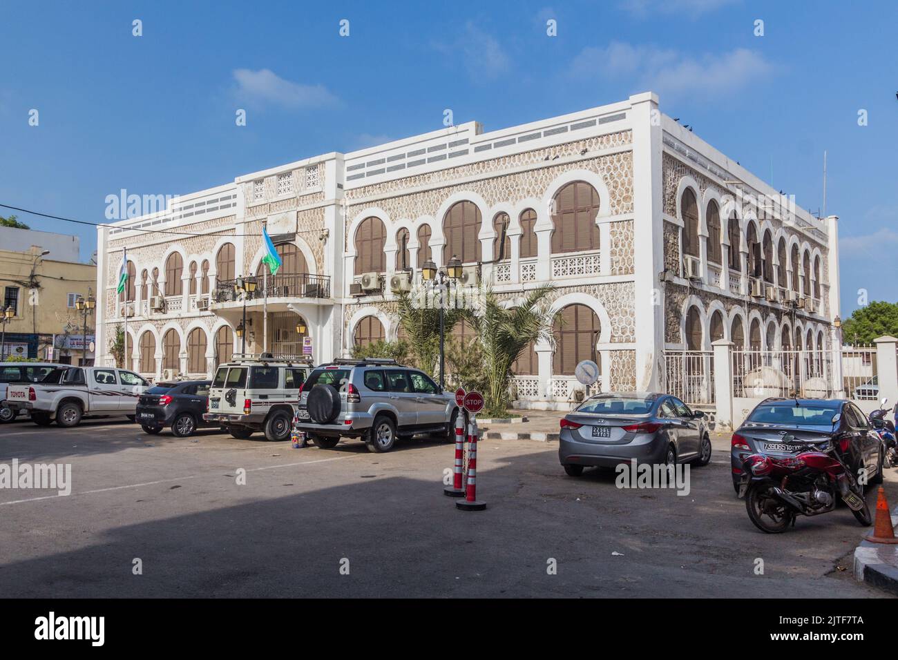 DJIBOUTI, DJIBOUTI - APRIL 17, 2019: Town hall building in Djibouti ...