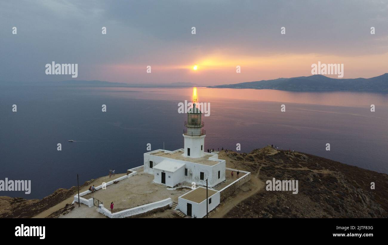 Armenistis lighthouse hi-res stock photography and images - Alamy