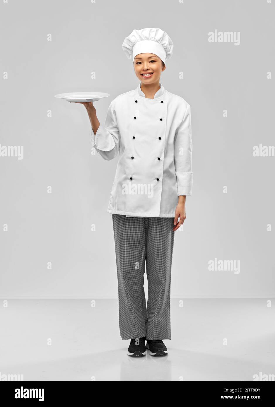 Woman empty plate full hi-res stock photography and images - Alamy