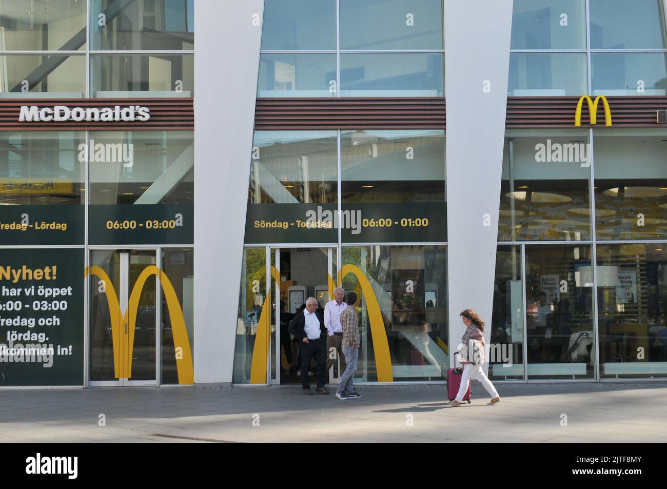 Hyllie-Malmo /Sweden/30 August 2022/American fst food chain McDonld in ...
