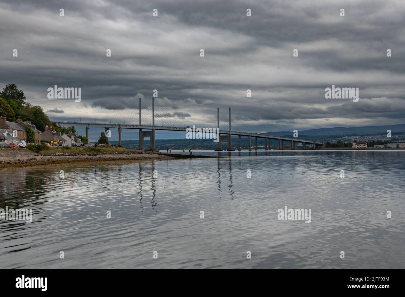 Kessock Bridge over the Beauly Firth, near Inverness, Scotland, UK ...