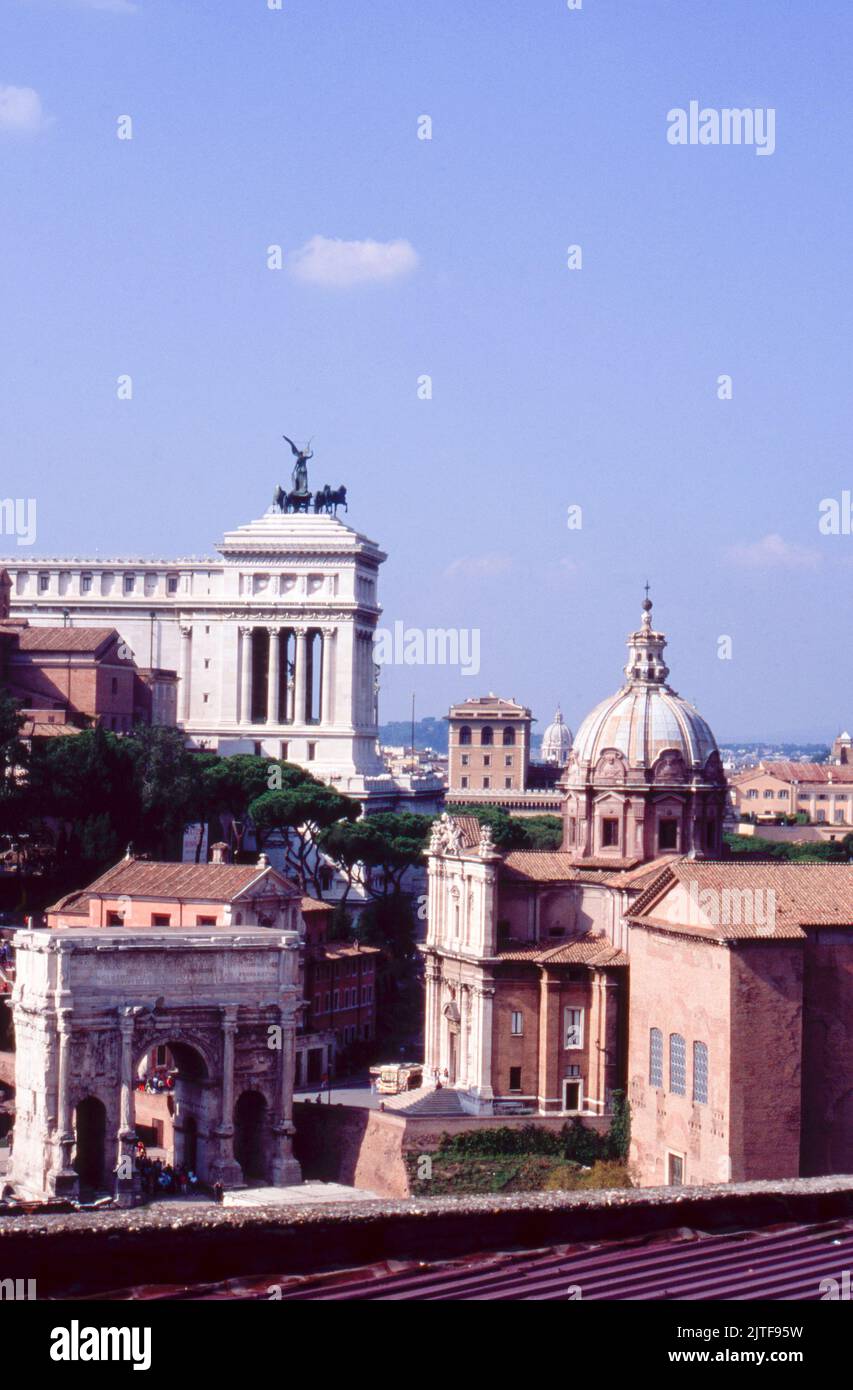 The Vittorio Emanuele Monument Rome Italy Stock Photo - Alamy