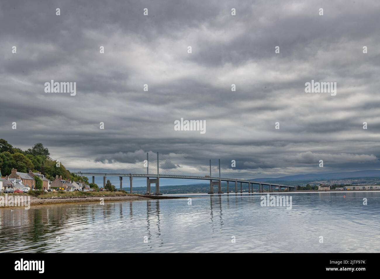 Kessock Bridge over the Beauly Firth, near Inverness, Scotland, UK ...