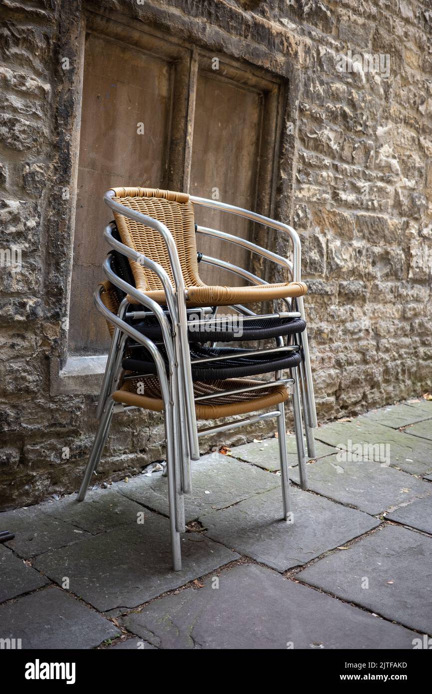 Stacked chair hi-res stock photography and images - Alamy