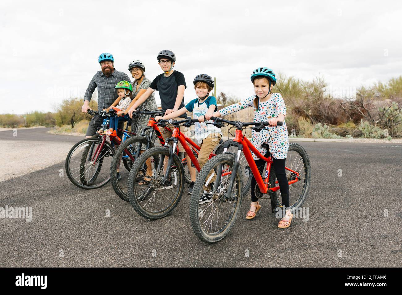 Children biking group hi-res stock photography and images - Alamy