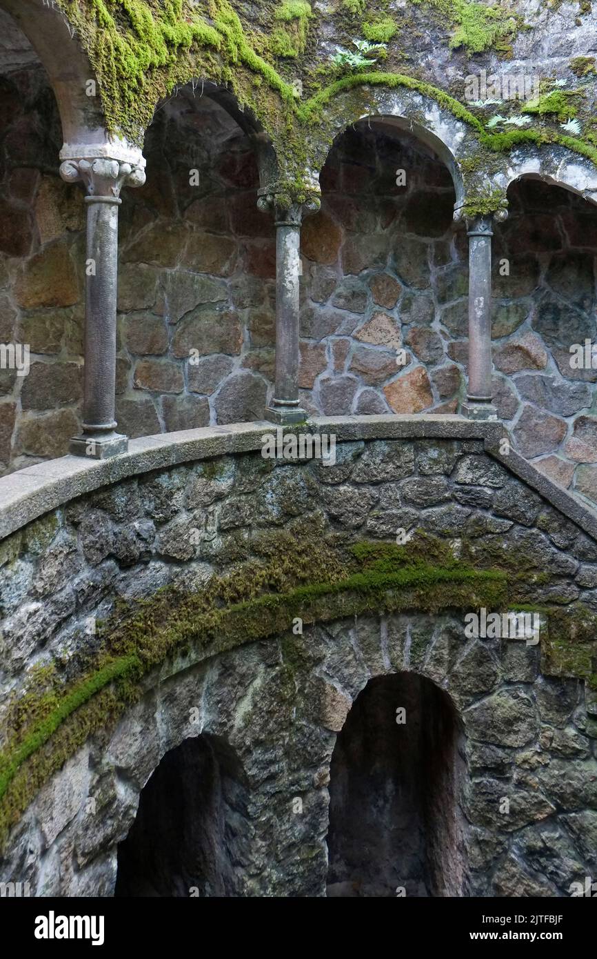 Portugal, Sintra, Old ruins covered with moss Stock Photo - Alamy