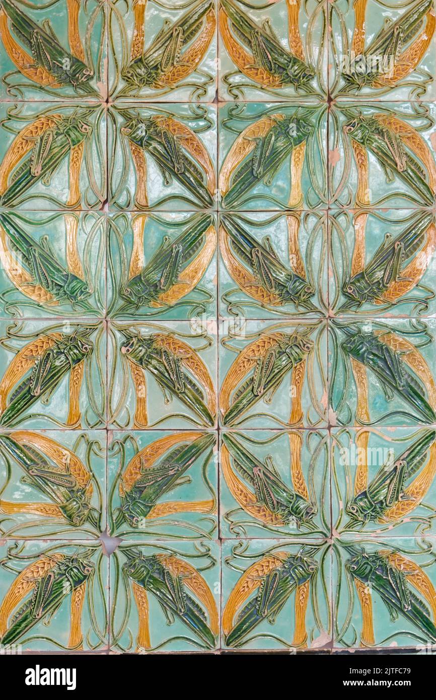 Portugal, Lisbon, Traditional Portuguese ceramic tiles Azuelos Stock ...