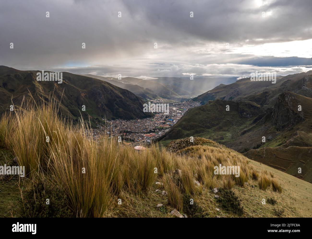 The hills in the Huancavelica, Peru during the sunrise Stock Photo - Alamy