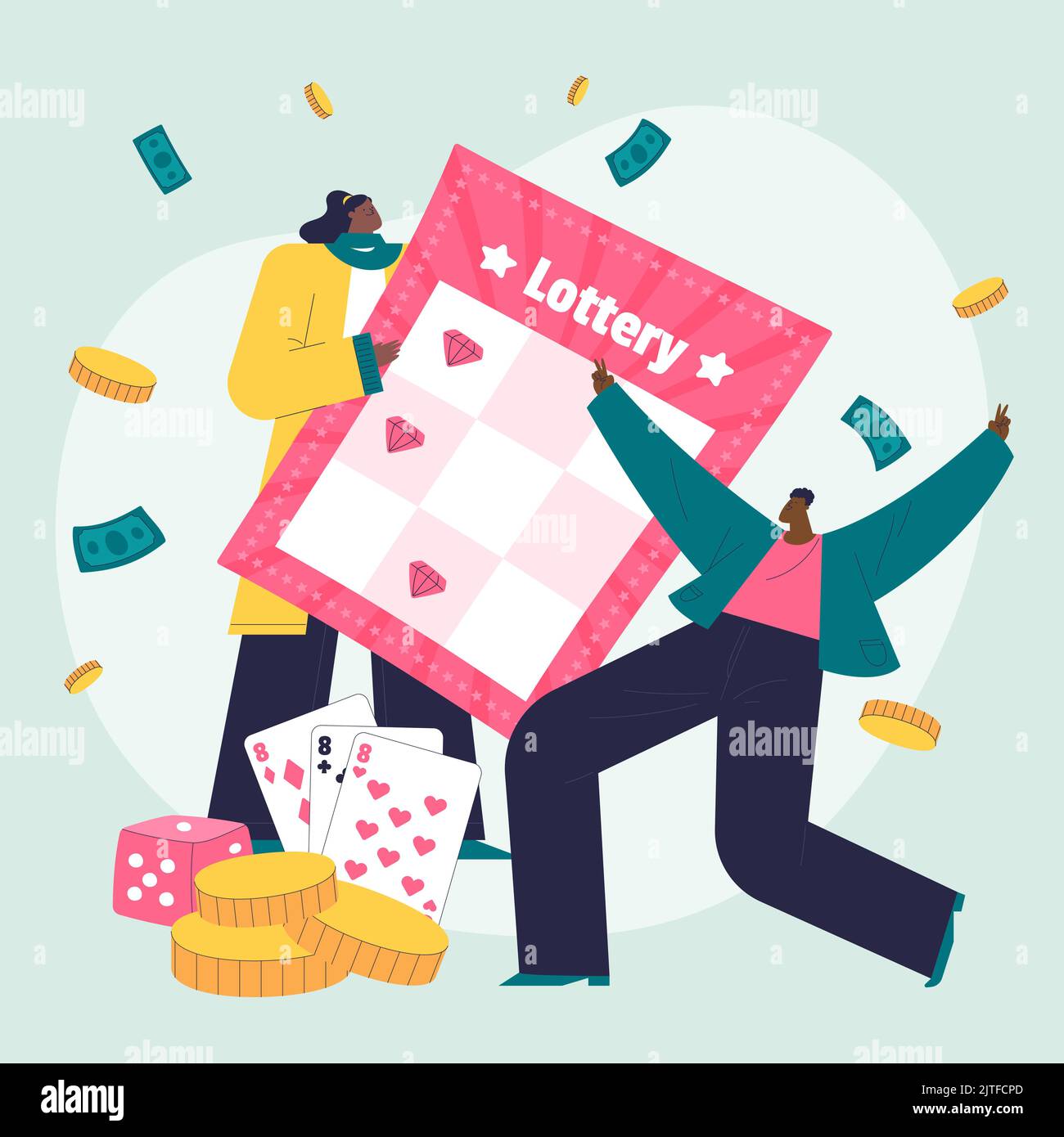 Hand drawn lottery ticket Vector illustration Stock Vector Image & Art ...