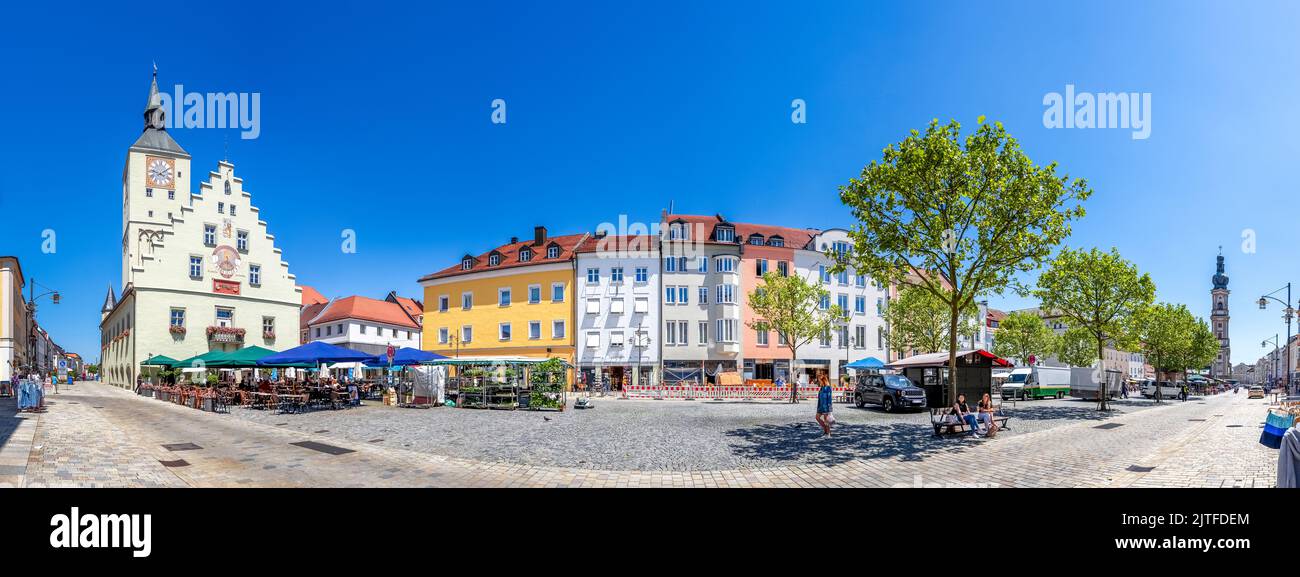 Historical city of Straubing, Germany Stock Photo - Alamy