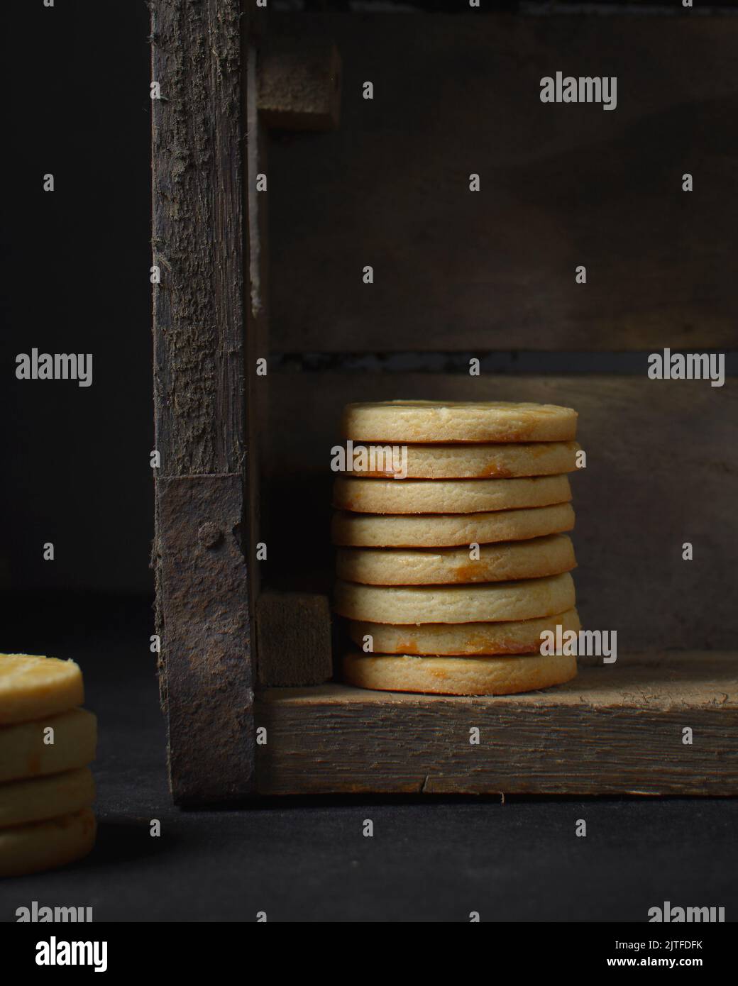 Sable Breton biscuits or stacked french butter cookies Stock Photo - Alamy