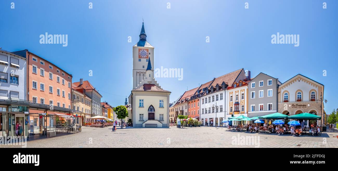 Historical city of Straubing, Germany Stock Photo - Alamy