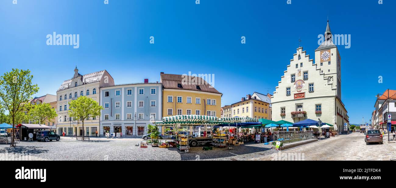 Historical city of Straubing, Germany Stock Photo - Alamy