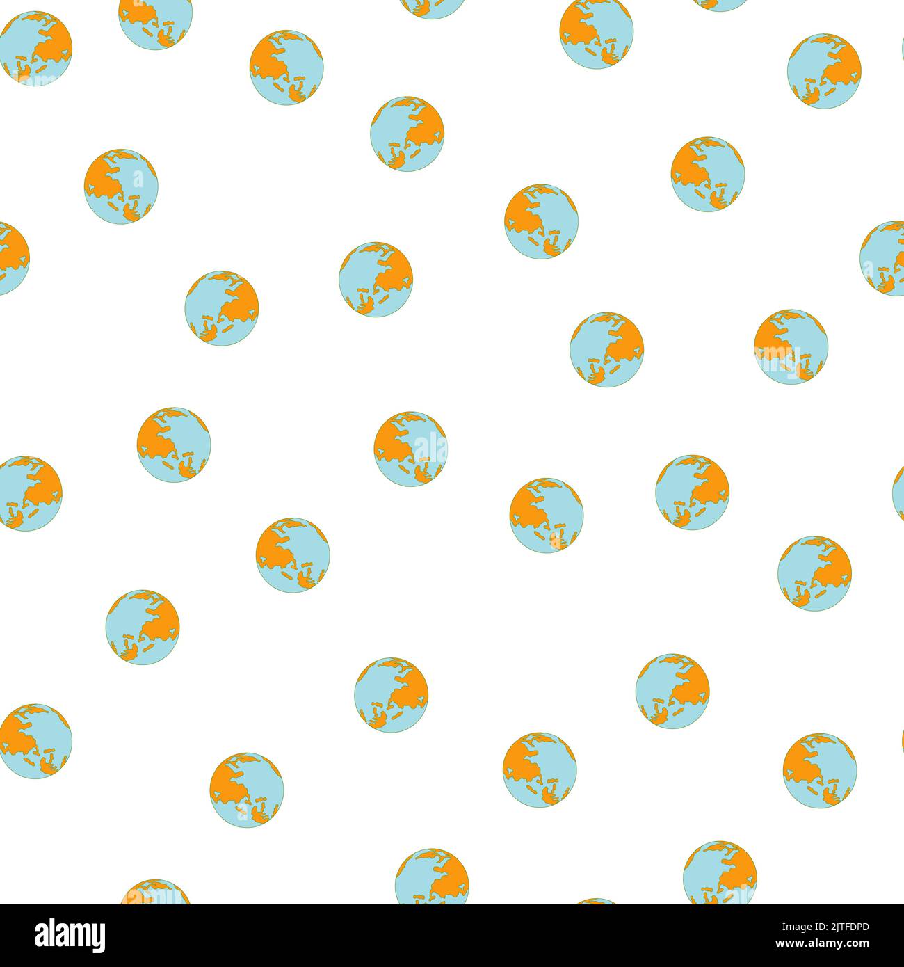 Planet earth engraved seamless pattern. Vintage sphere of world in hand ...