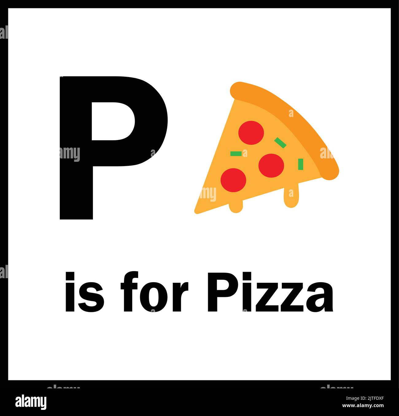 School pizza Stock Vector Images - Alamy