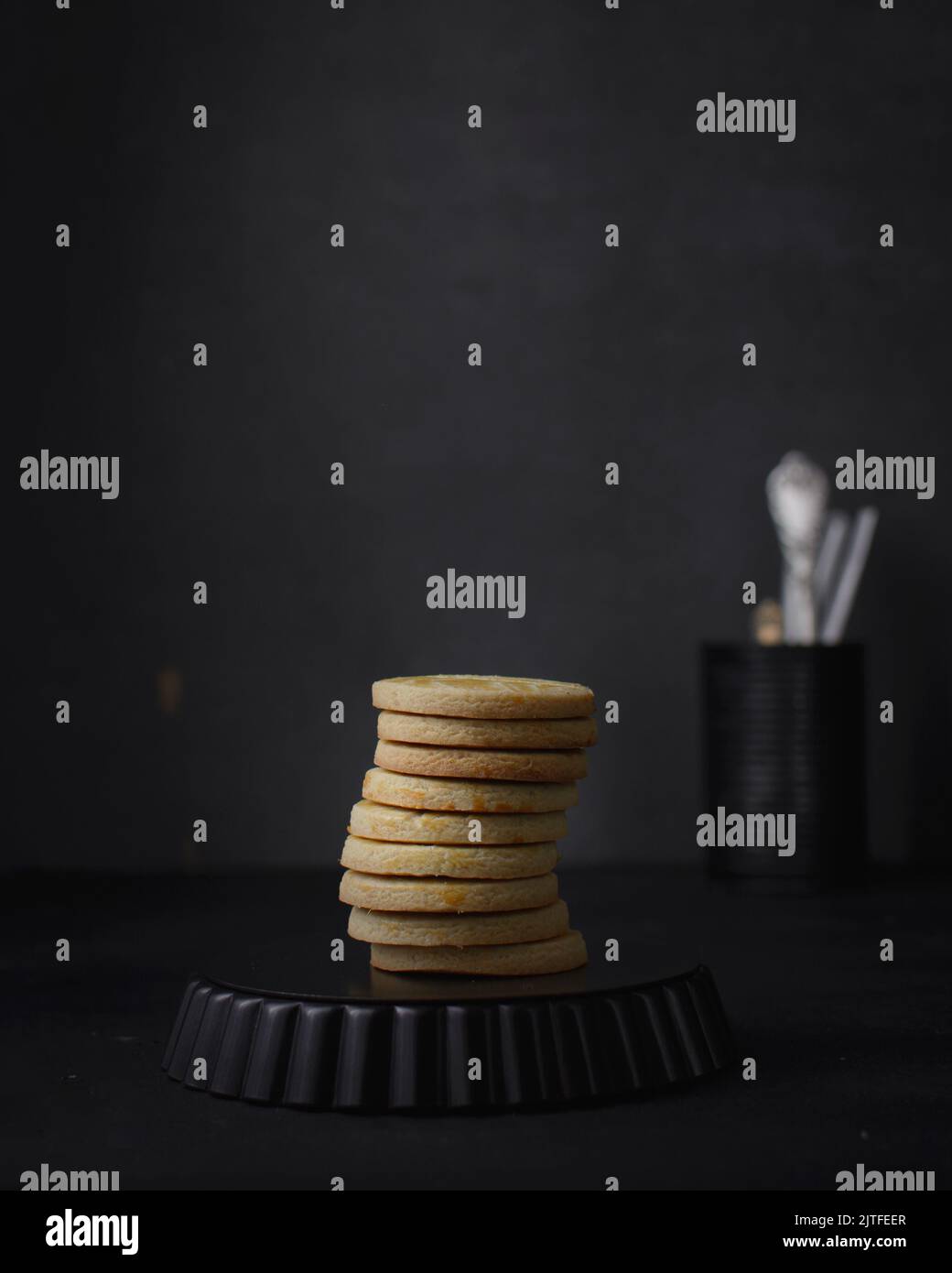 Sable Breton biscuits or stacked french butter cookies Stock Photo - Alamy