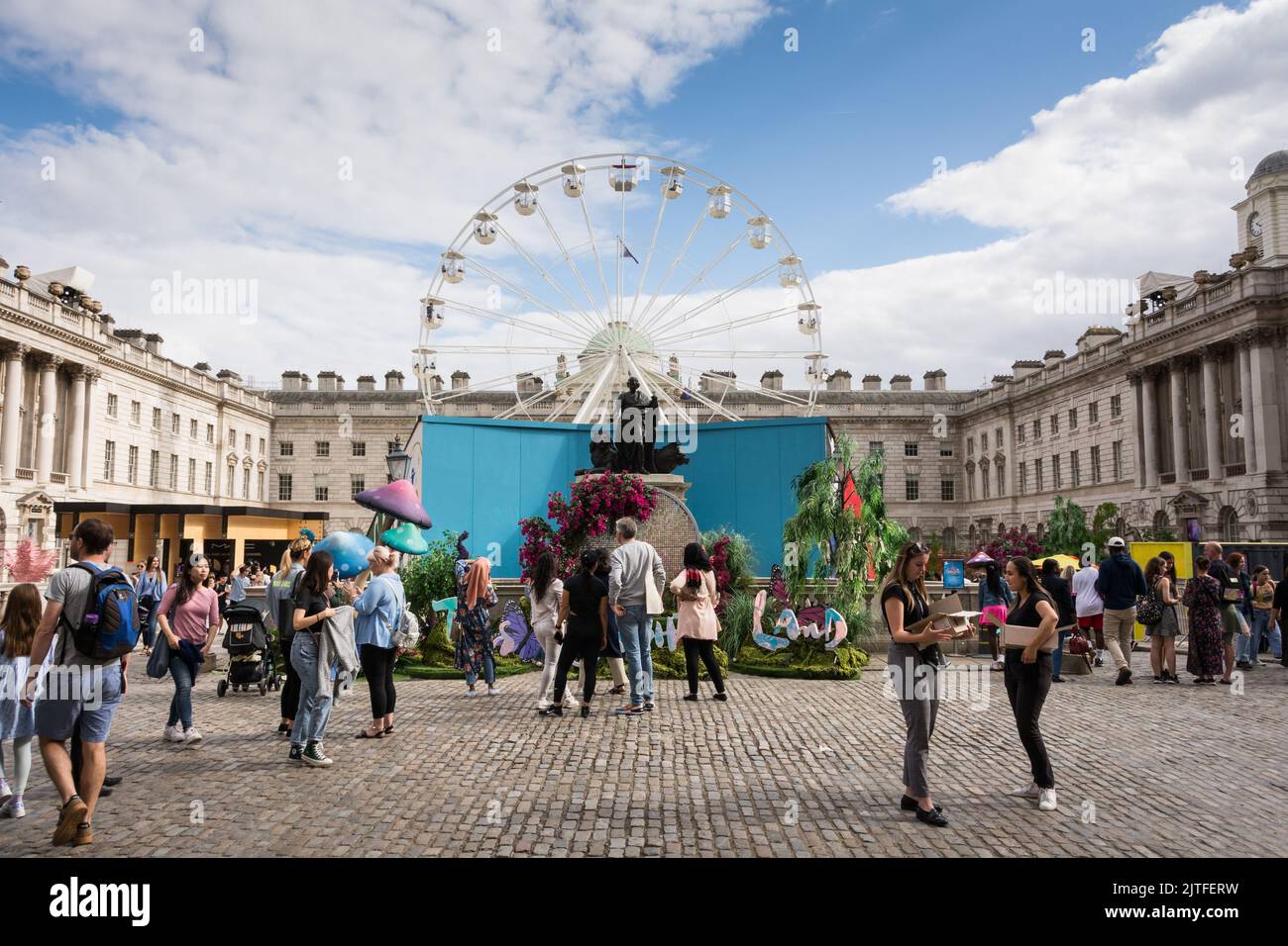 Spectators enjoying the This Bright Land performance in the ...