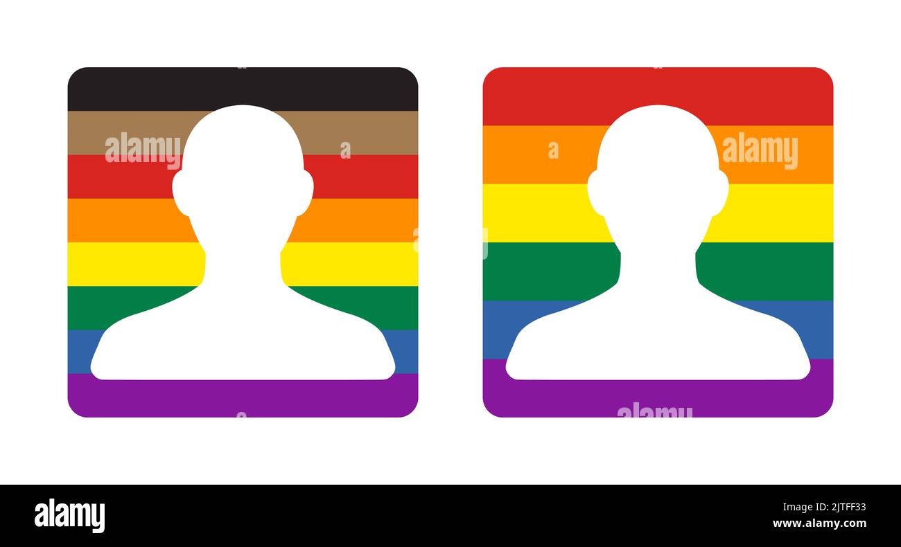LGBT avatar icon. New Pride flag symbol. vector illustration Stock ... LGBT avatar icon. New Pride flag symbol. vector illustration Stock ...