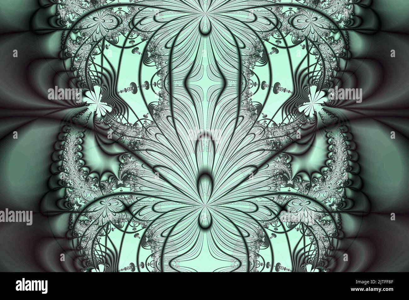 abstract black graphic contour drawing of nature on green background ...