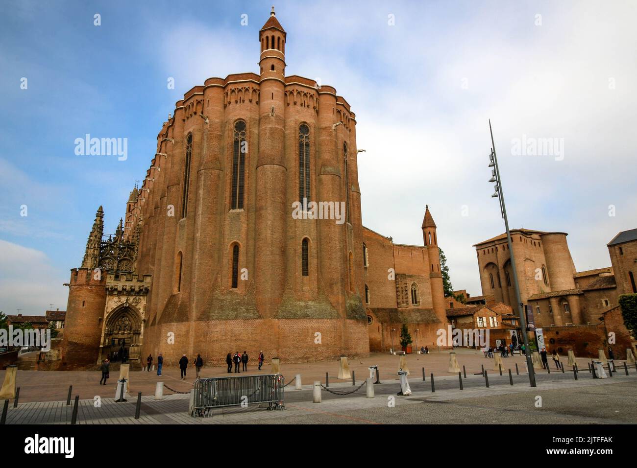 The Cathedral Basilica of Saint Cecilia from the city of Albi, France ...