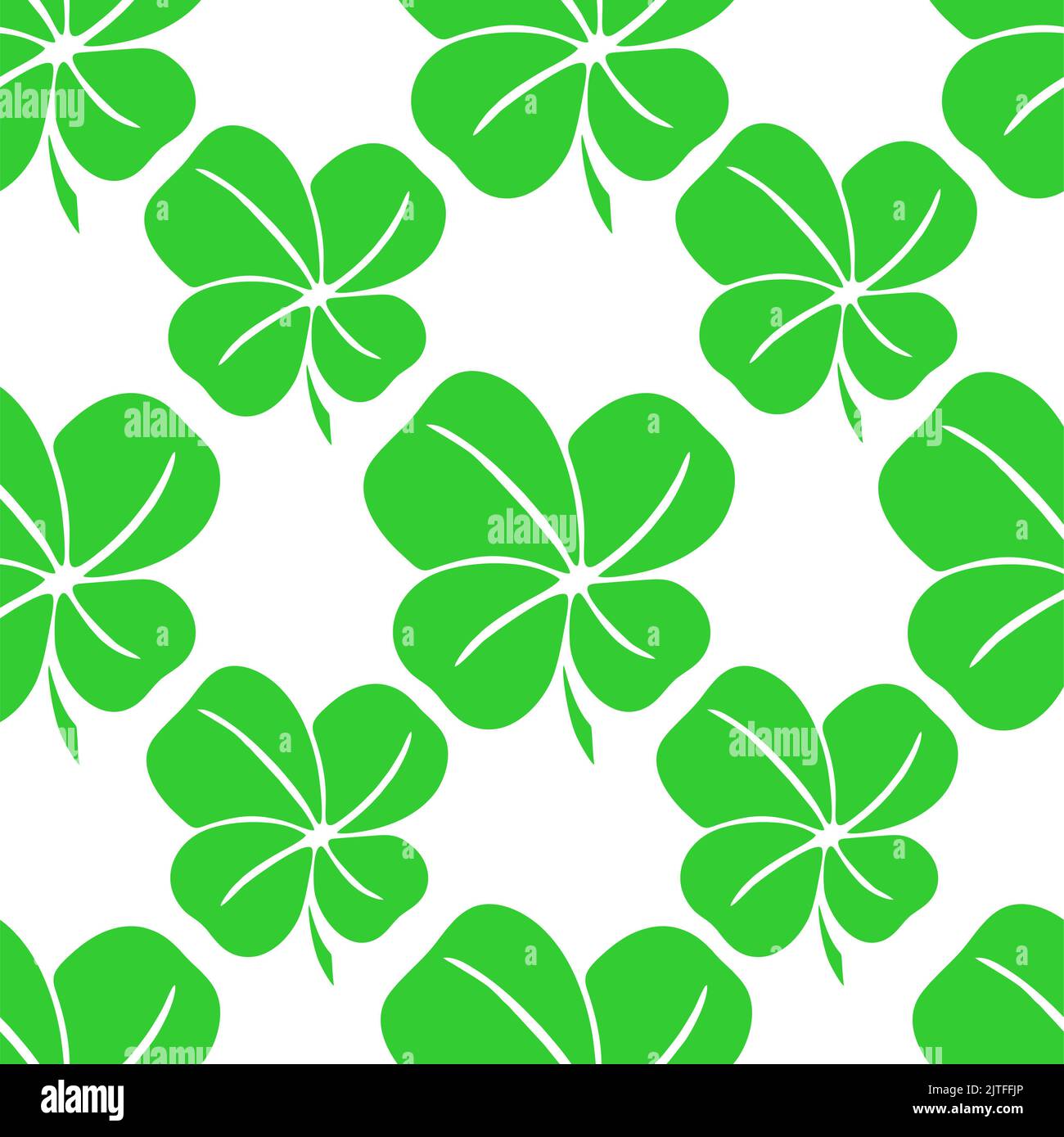 Green Quatrefoil Pattern