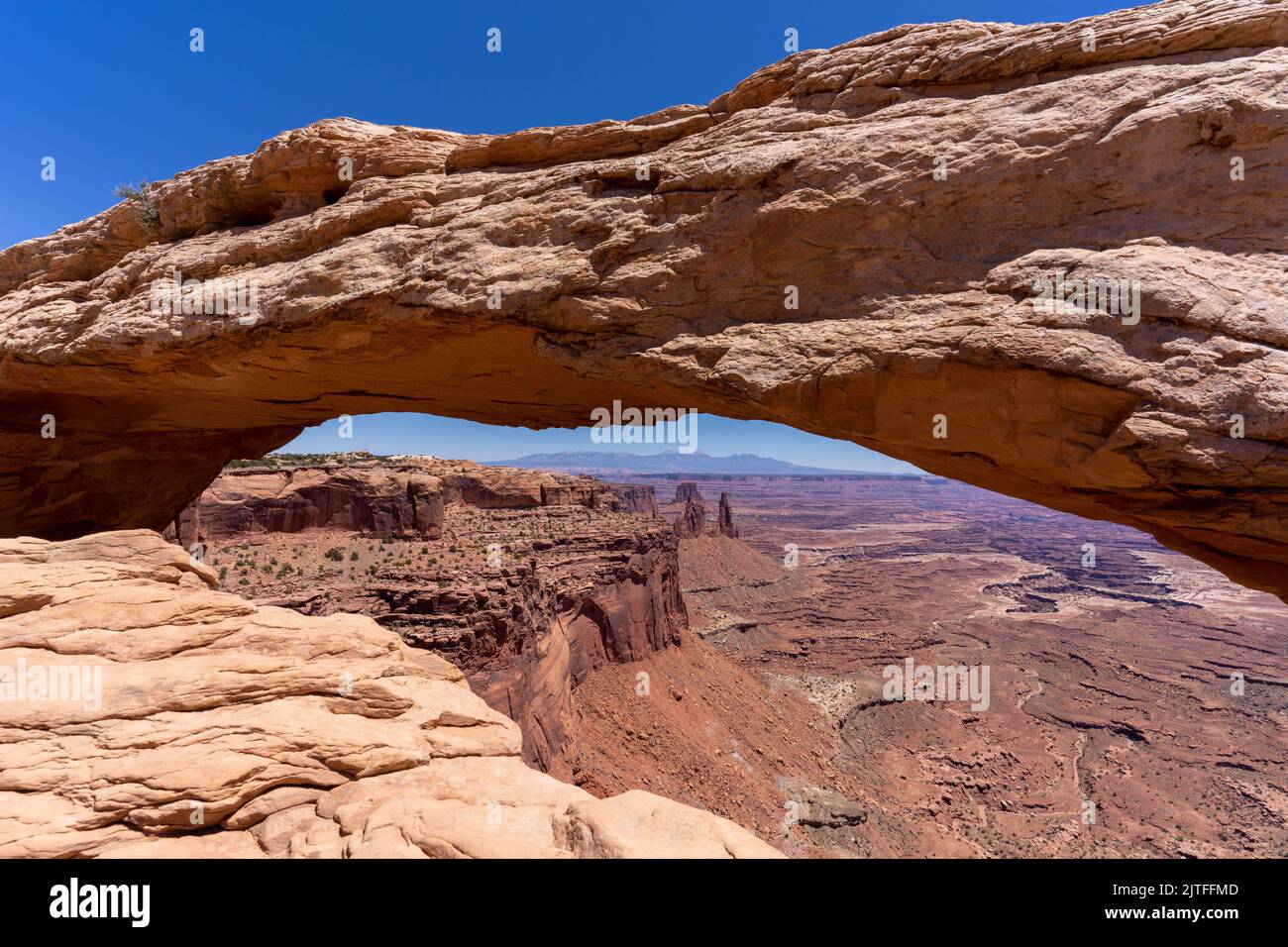 The famous Mesa Arch in Canyonlands National Park, Utah, US Stock Photo ...