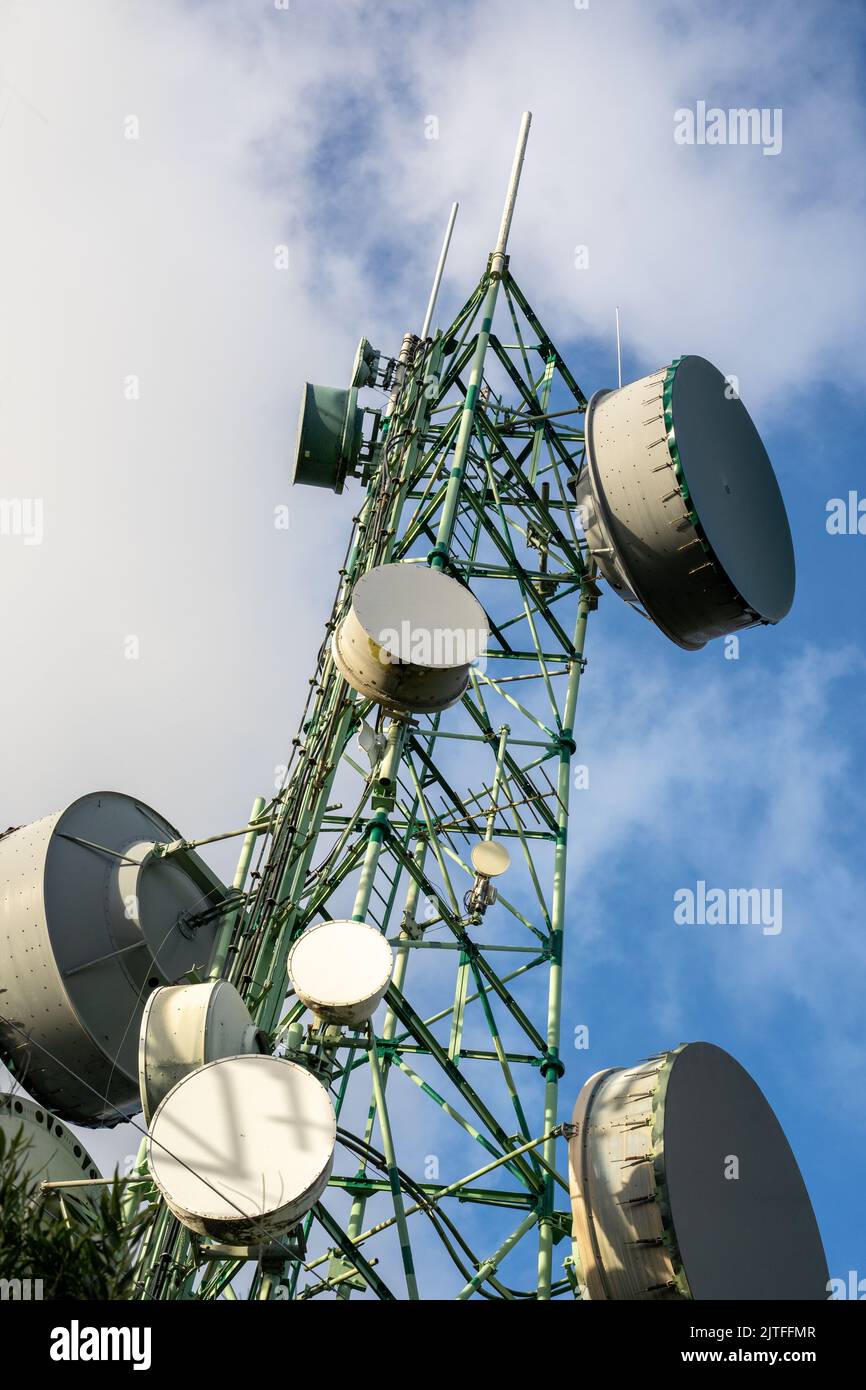 Relay antennas hi-res stock photography and images - Alamy