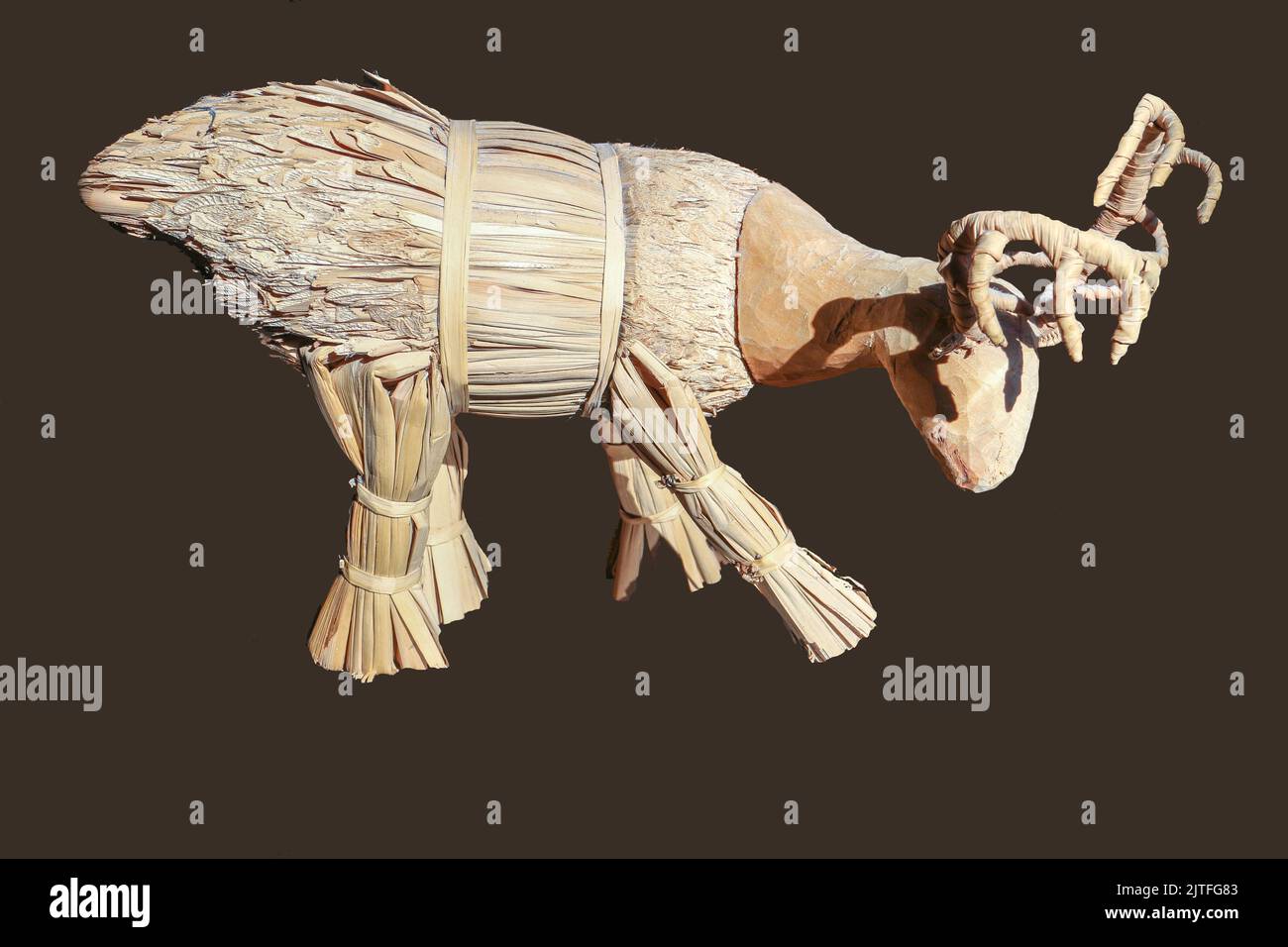 Straw sculpture :Deer Stock Photo - Alamy