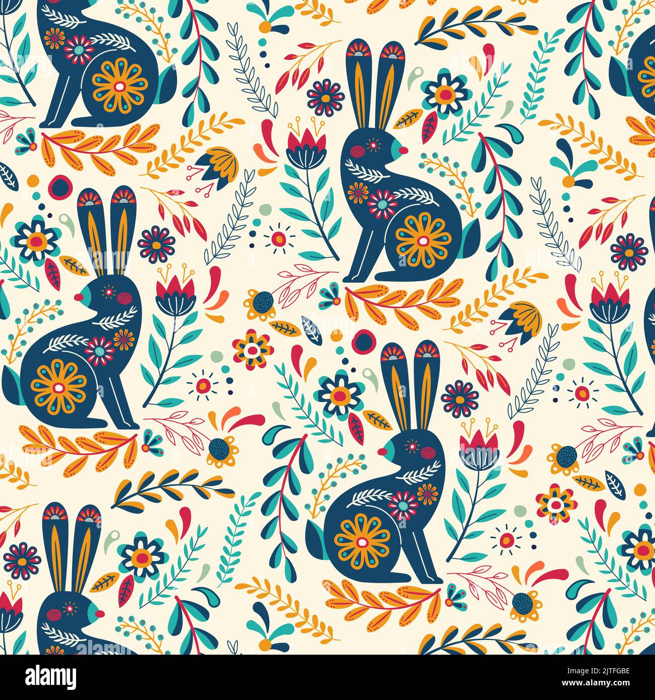 Flat design nordic pattern design Vector illustration Stock Vector ...