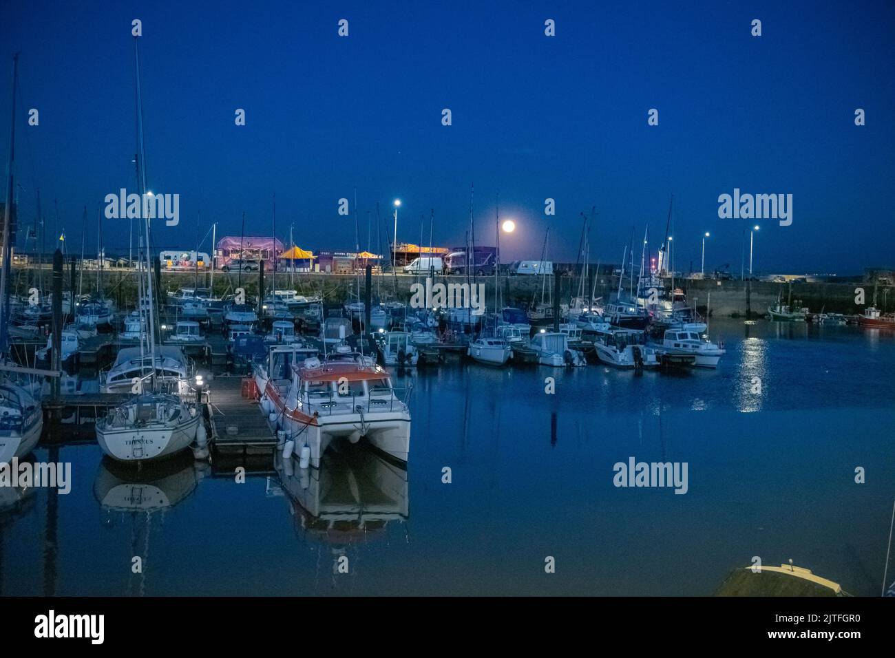 Anstruther Harbour at night, Fife, Scotland, UK Stock Photo - Alamy
