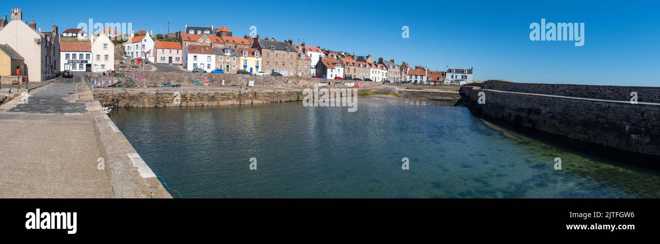 Cellardyke harbour, historic fishing village in Fife Scotland, UK Stock ...