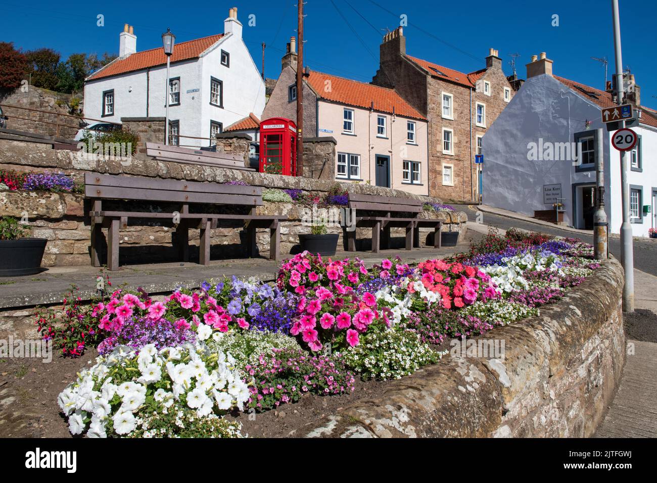 Cellardyke, historic fishing village in Fife Scotland, UK Stock Photo ...