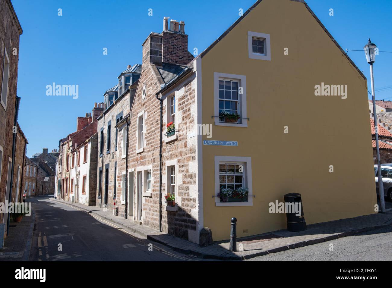 Cellardyke, historic fishing village in Fife Scotland, UK Stock Photo ...